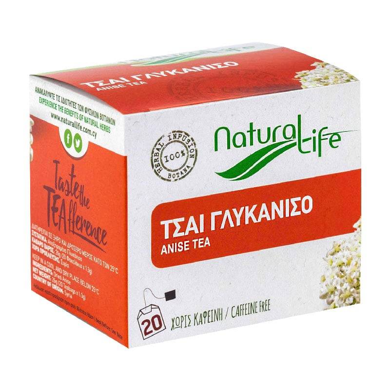 Natural Life Tea Anise Caffeine Free 20 x 1.3 g – Taste from Cyprus